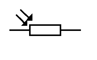 Light Dependent Resistor Symbol